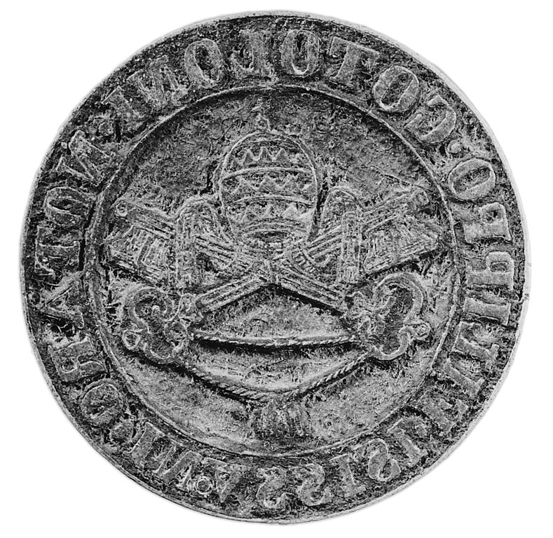 Umbria Cultura | Chiavi decussate e triregno con bordone e fiocchi ...